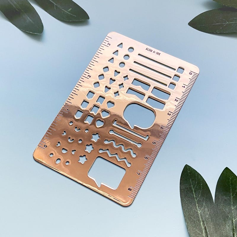 Metal Calligraphy Stencil - Etsy