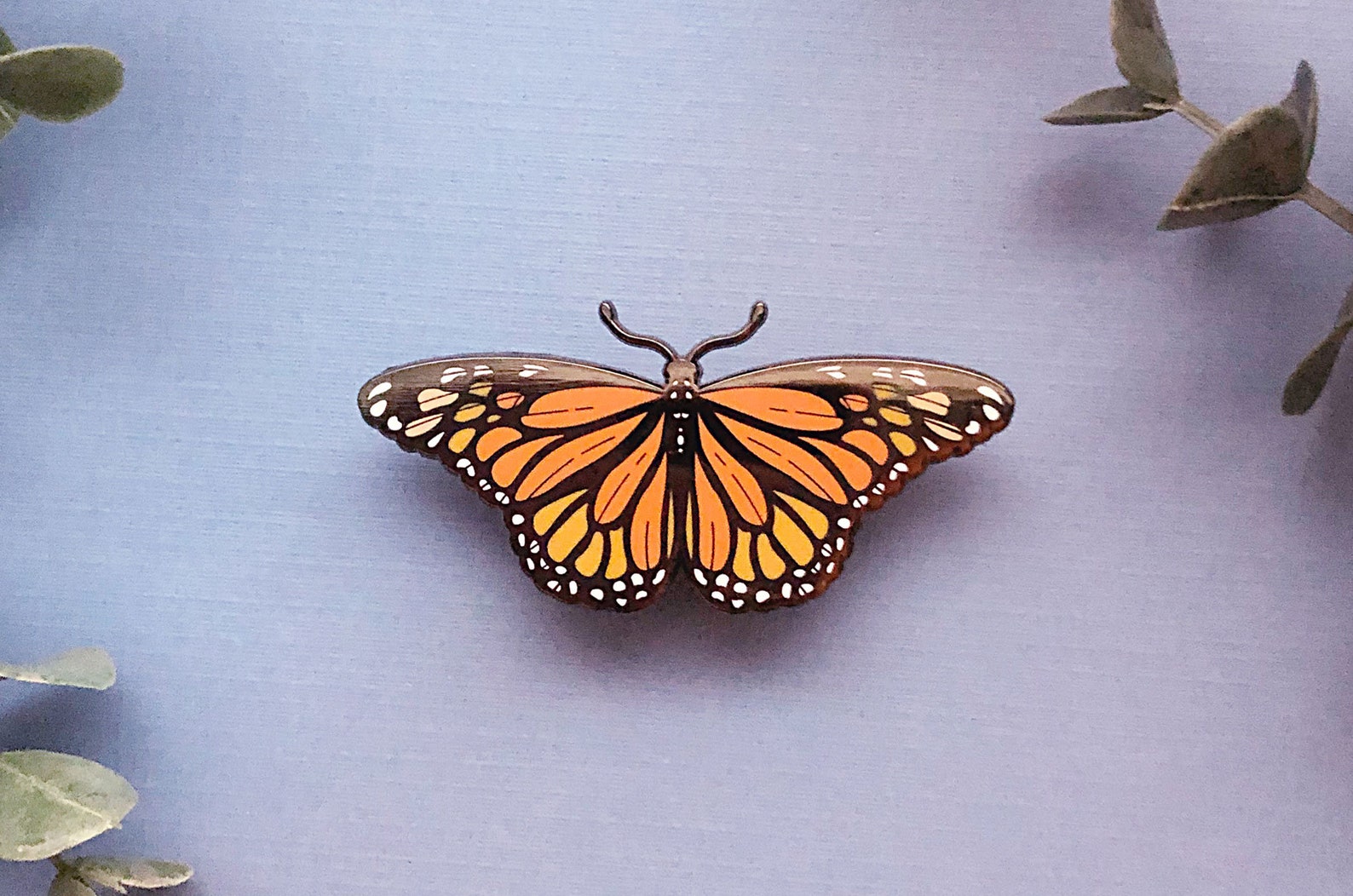 Monarch Butterfly Enamel Pin - Etsy