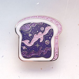 Space Toast Galaxy Enamel Pin - Etsy