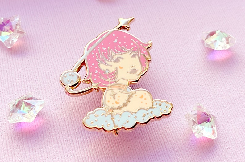 March Witch Aquamarine Enamel Pin - Etsy