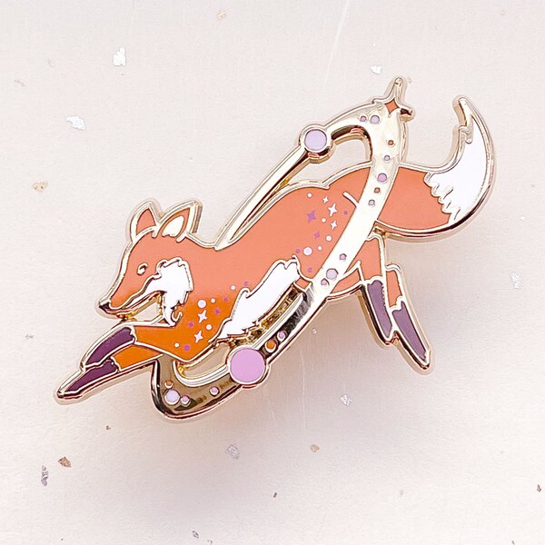 Fox Enamel Pin - Etsy