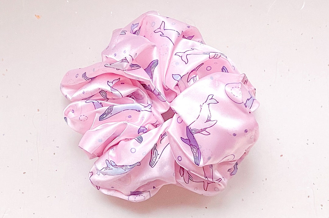 Pastel Humpback Space Whales Satin Elastic Hair Tie mira - Etsy
