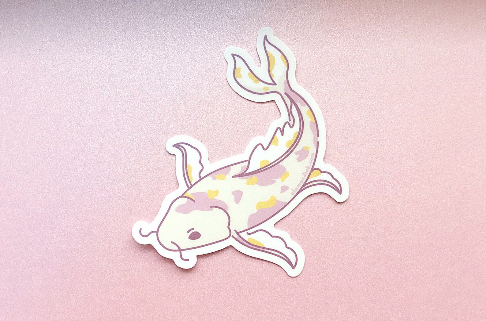 Pastel Koi Fish Vinyl Sticker - Etsy