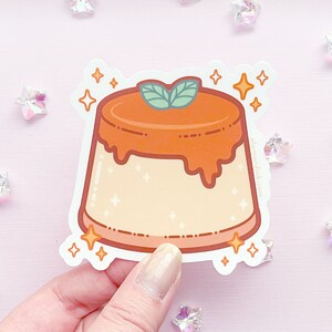 Starry Flan Creme Caramel Custard Dessert Clear Vinyl Sticker - Etsy