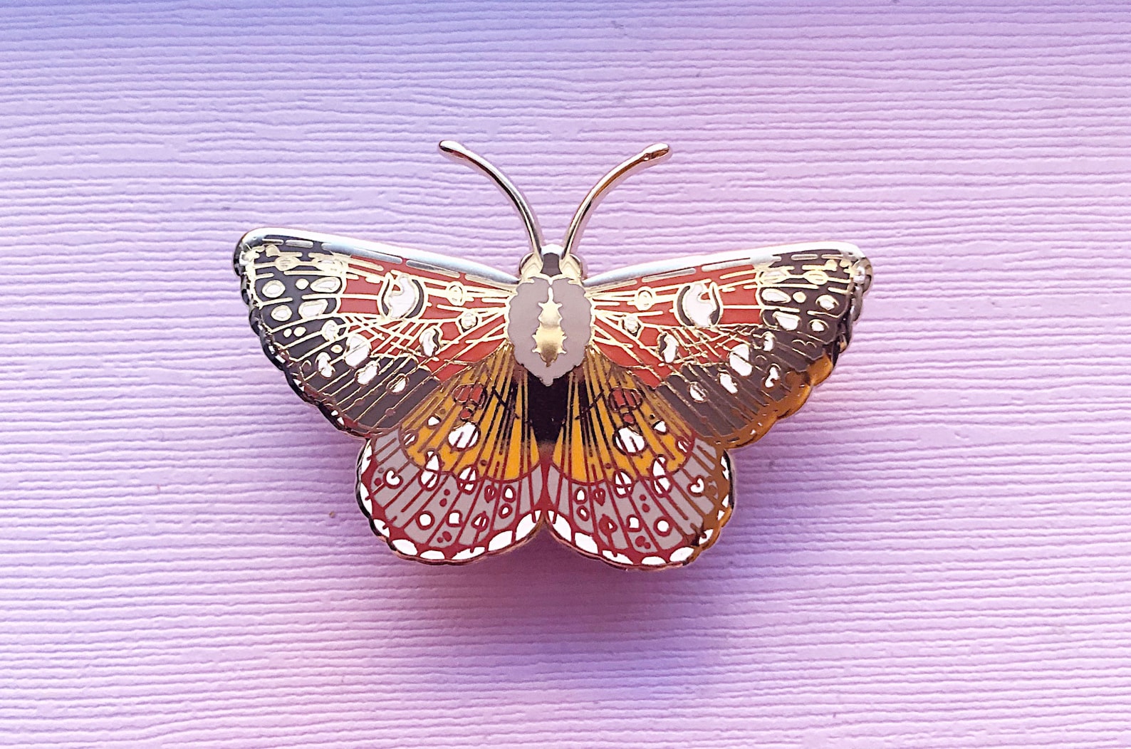 Mormon Metalmark Butterfly Enamel Pin - Etsy