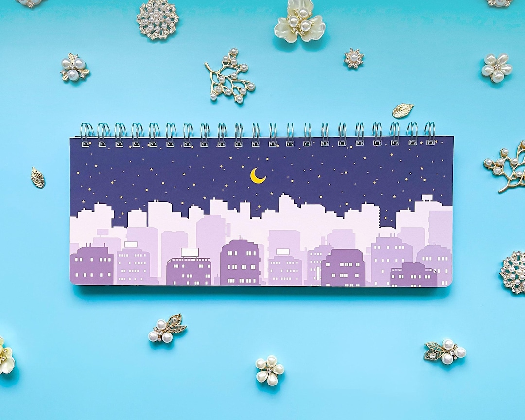 Nighttime Cityscape Weekly Planner - Etsy