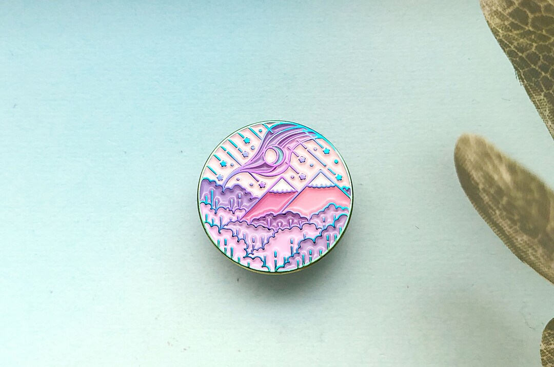 Lunar Ascension Duochrome Enamel Pin - Etsy