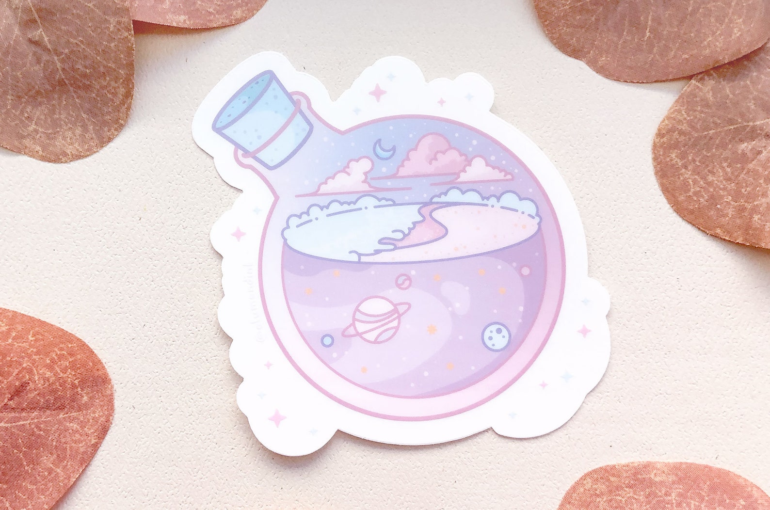 Space Sea Potion Clear Vinyl Sticker - Etsy