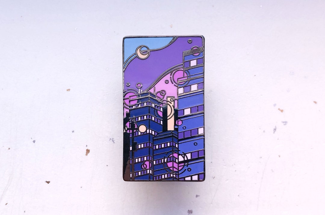 Glass Towers High Rises Enamel Pin - Etsy