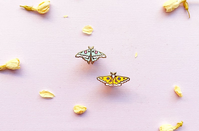 Mini Moths Board Filler Enamel Pin Set - Etsy