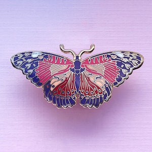 Red Lacewing Butterfly Enamel Pin - Etsy