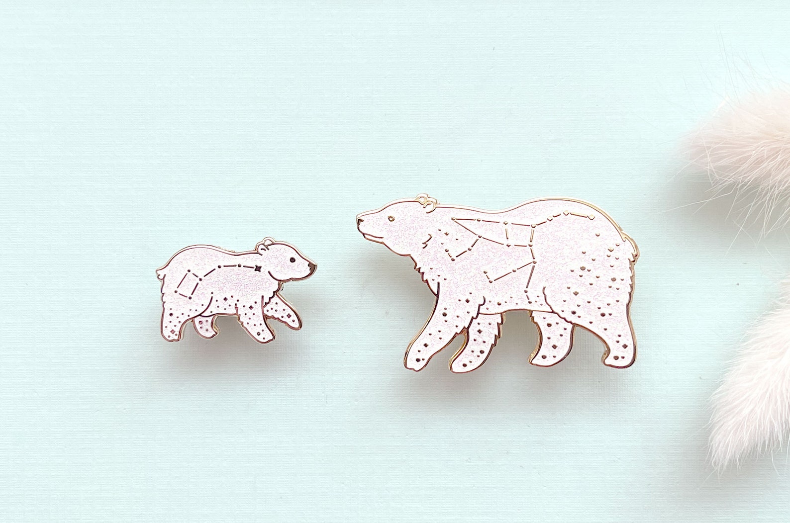 Ursa Major and Ursa Minor Enamel Pin Set - Etsy
