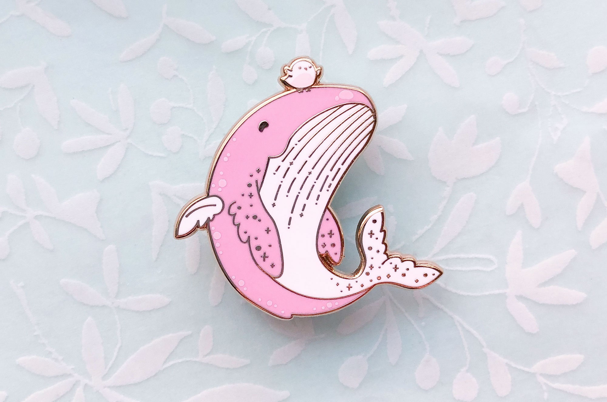 Flying Whale Enamel Pin | Etsy