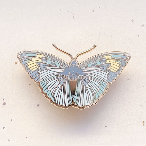 Blue Morpho Butterfly Enamel Pin - Etsy