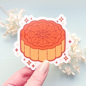 Starry Mooncake Clear Vinyl Sticker - Etsy
