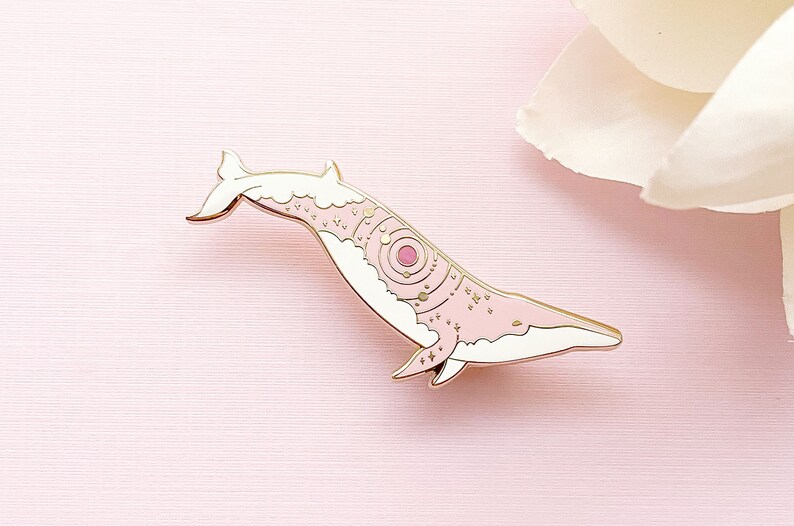 Antares Red Star Rice's Whale Enamel Pin - Etsy