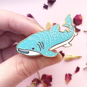 Happy Whale Shark Enamel Pin - Etsy