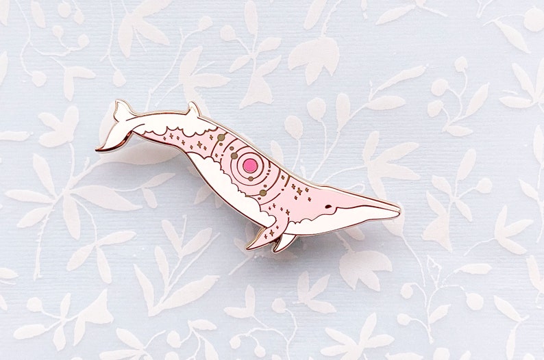 Antares Red Star Rice's Whale Enamel Pin - Etsy