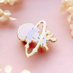 Cosmic Jellyfish Enamel Pin - Etsy