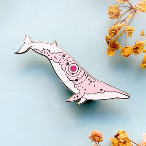 Antares Red Star Rice's Whale Enamel Pin - Etsy
