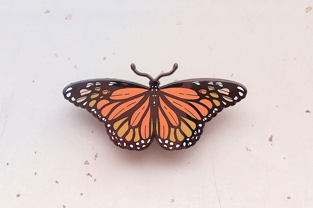 Monarch Butterfly Enamel Pin - Etsy