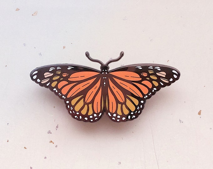 Monarch Butterfly Enamel Pin - Etsy