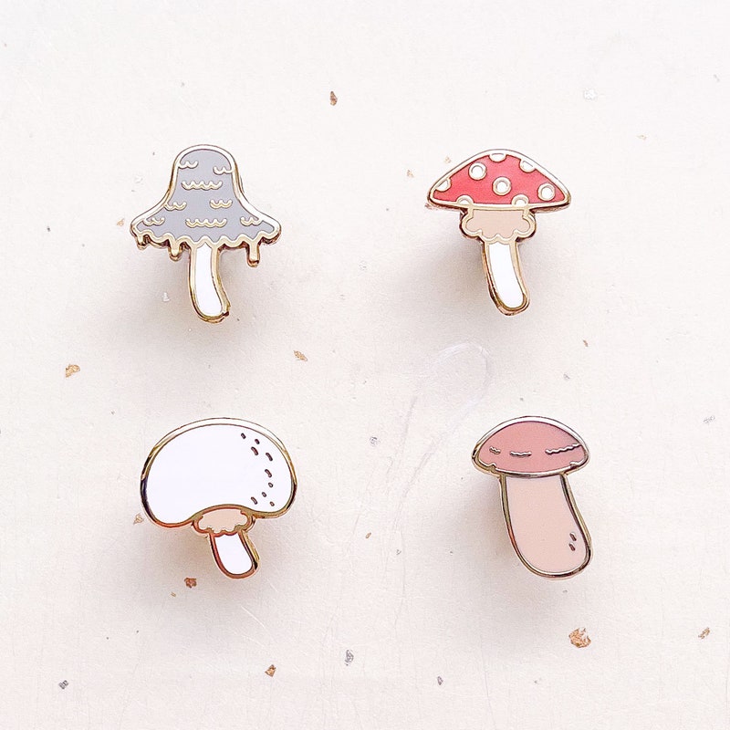 Mushroom Pin - Etsy