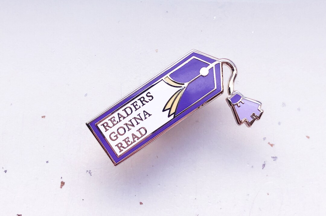 Readers Gonna Read Bookmark Enamel Pin - Etsy