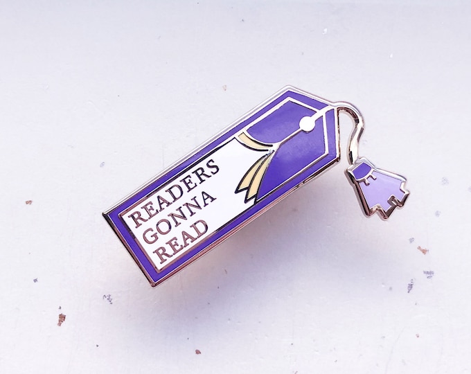 Readers Gonna Read Bookmark Enamel Pin - Etsy