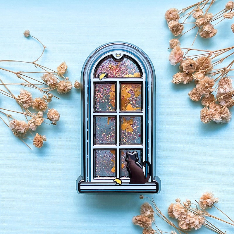 Enamel Window Pin - Etsy