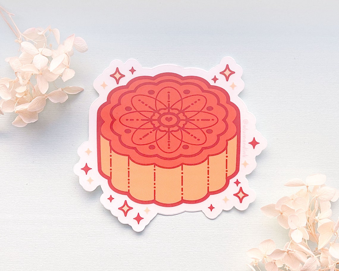 Starry Mooncake Clear Vinyl Sticker - Etsy