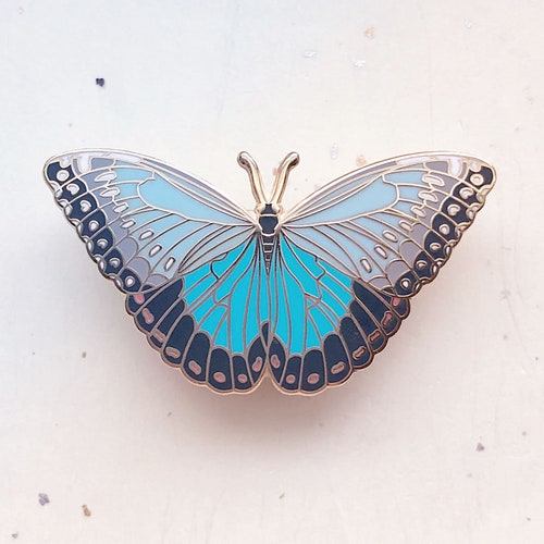 Blue Swallowtail Enamel Butterfly Pin - Etsy