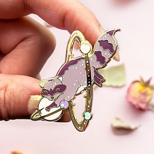Cosmic Raccoon Enamel Pin - Etsy