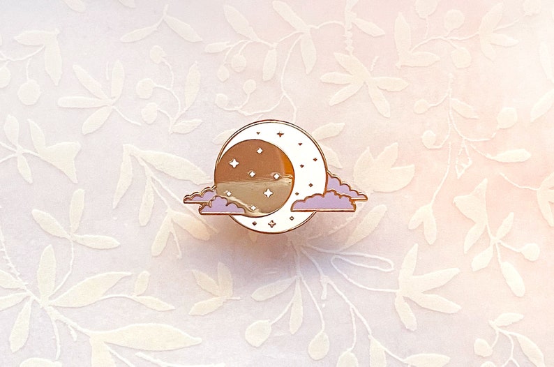 Moon Phase Enamel Pin - Etsy