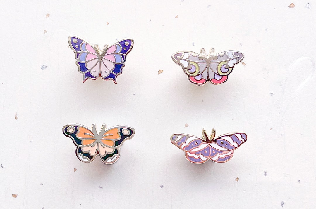 Mini Butterflies Board Filler Enamel Pin Set - Etsy