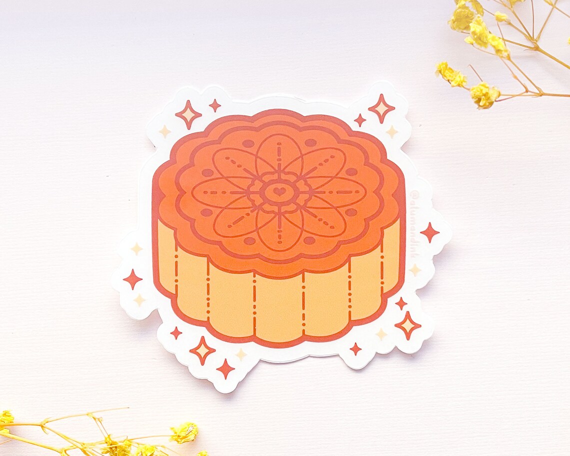 Starry Mooncake Clear Vinyl Sticker - Etsy