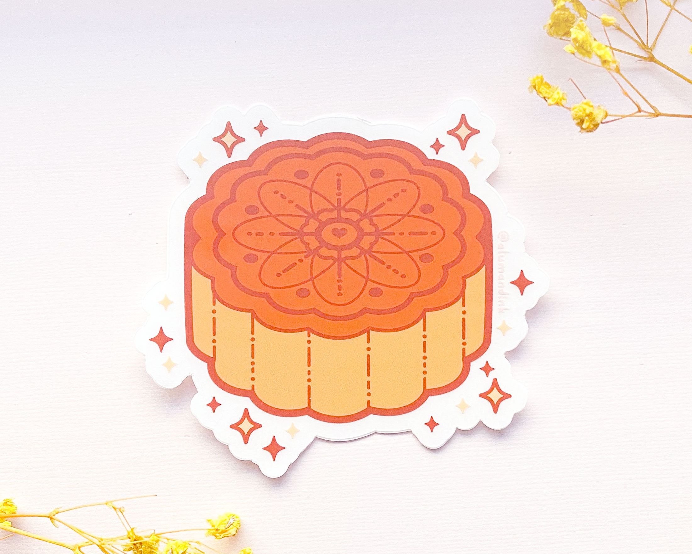Starry Mooncake Clear Vinyl Sticker - Etsy