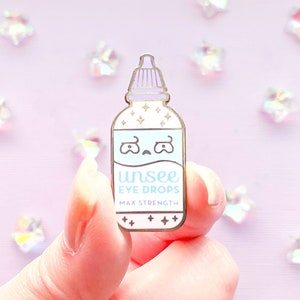 Unsee This Eye Drops Internet Joke Enamel Pin - Etsy