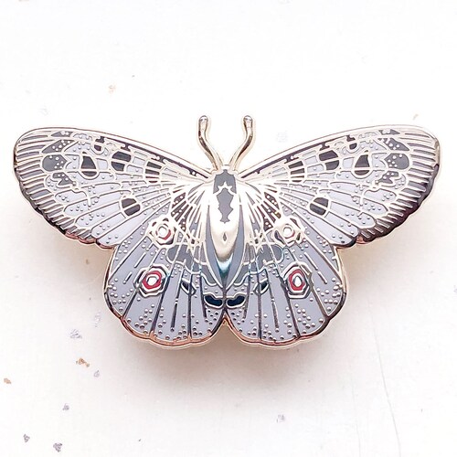 Red Admiral Butterfly Enamel Pin - Etsy