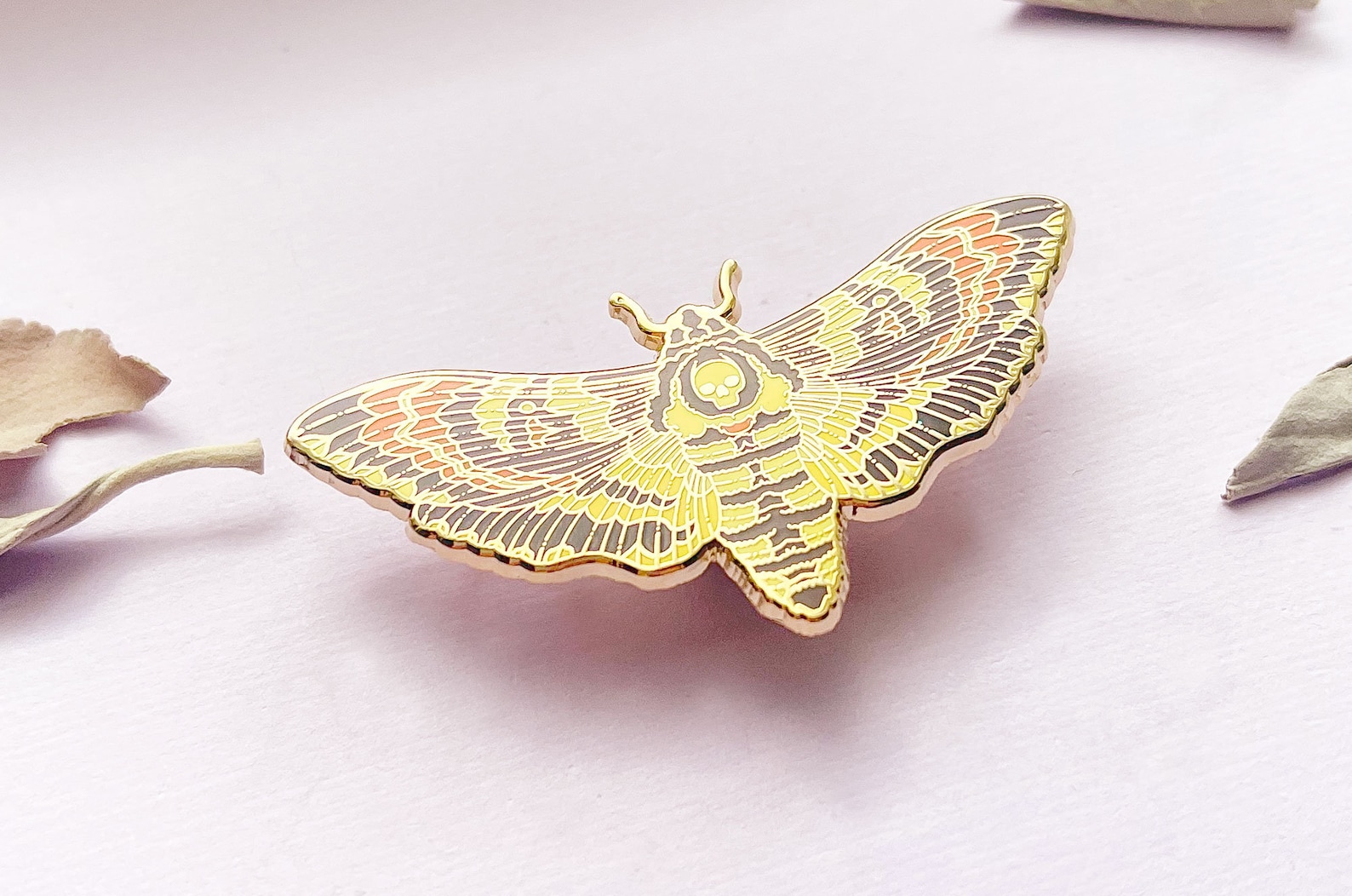 Death's Head Hawkmoth Enamel Pin - Etsy