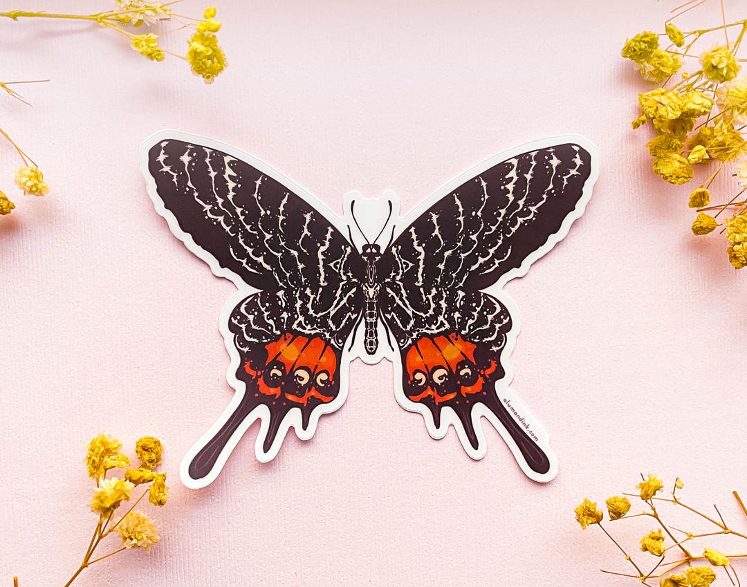 Bhutan Glory Butterfly Clear Vinyl Sticker - Etsy