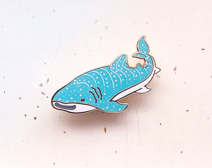 Happy Whale Shark Enamel Pin - Etsy