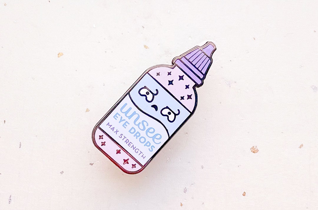 Unsee This Eye Drops Internet Joke Enamel Pin - Etsy
