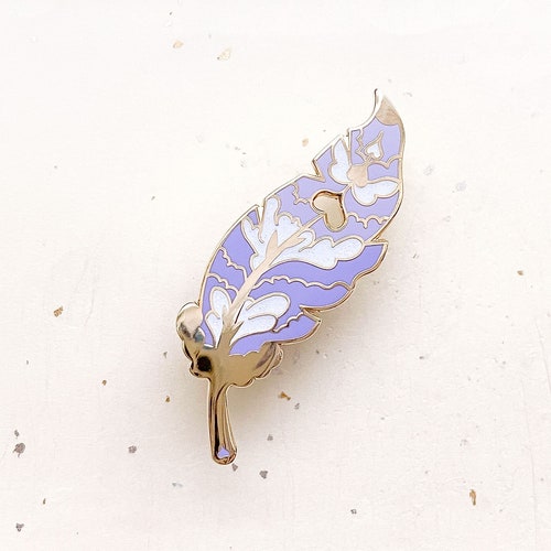 Bi Bisexual Pride Feather Enamel Pin LGBT - Etsy