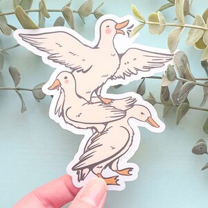 Quack Stack Ducks Clear Vinyl Sticker - Etsy