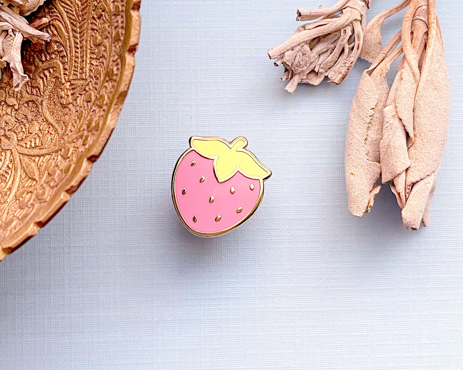 Mini Cute Strawberry Berry Fruit Enamel Pin - Etsy