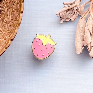 Mini Cute Strawberry Berry Fruit Enamel Pin - Etsy