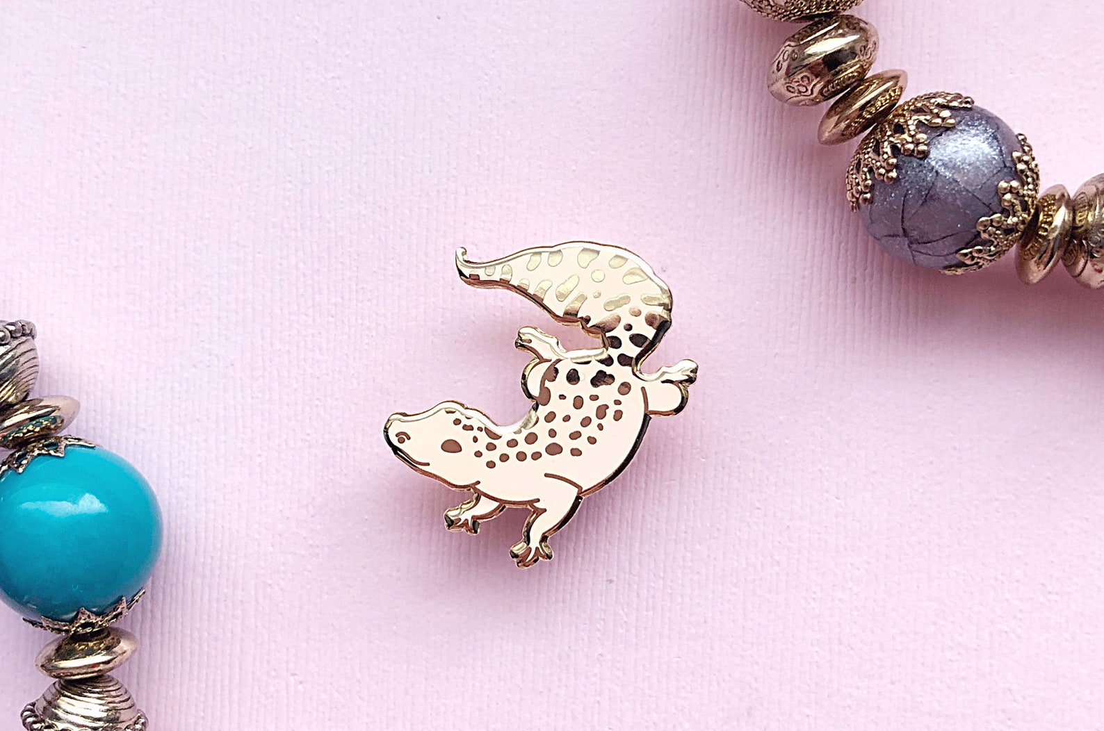 Chibi Leopard Gecko Enamel Pin | Etsy