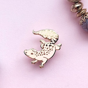 Chibi Leopard Gecko Enamel Pin - Etsy