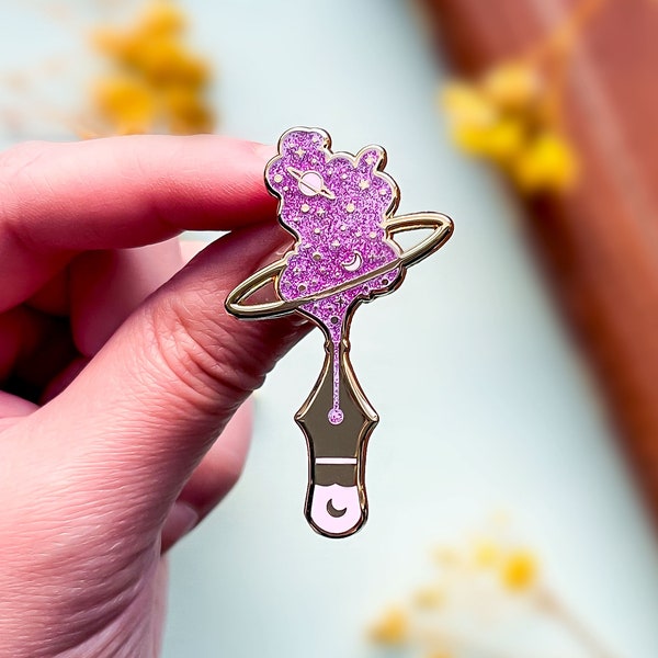 Writer Enamel Pin - Etsy